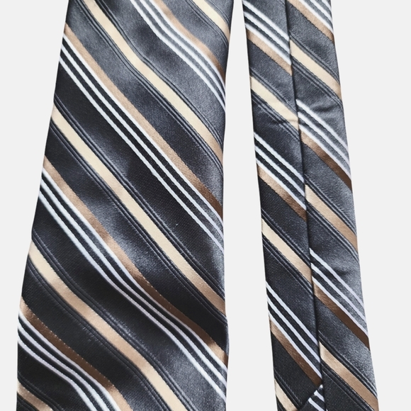 croft & barrow | Accessories | Croft Barrow Charcoal And Gold Tie ...